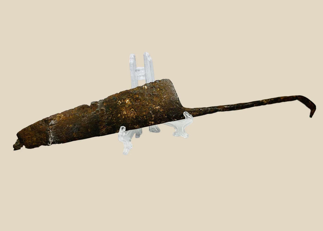 Medieval Long Knife | Forged Iron Blade with Tapered Point