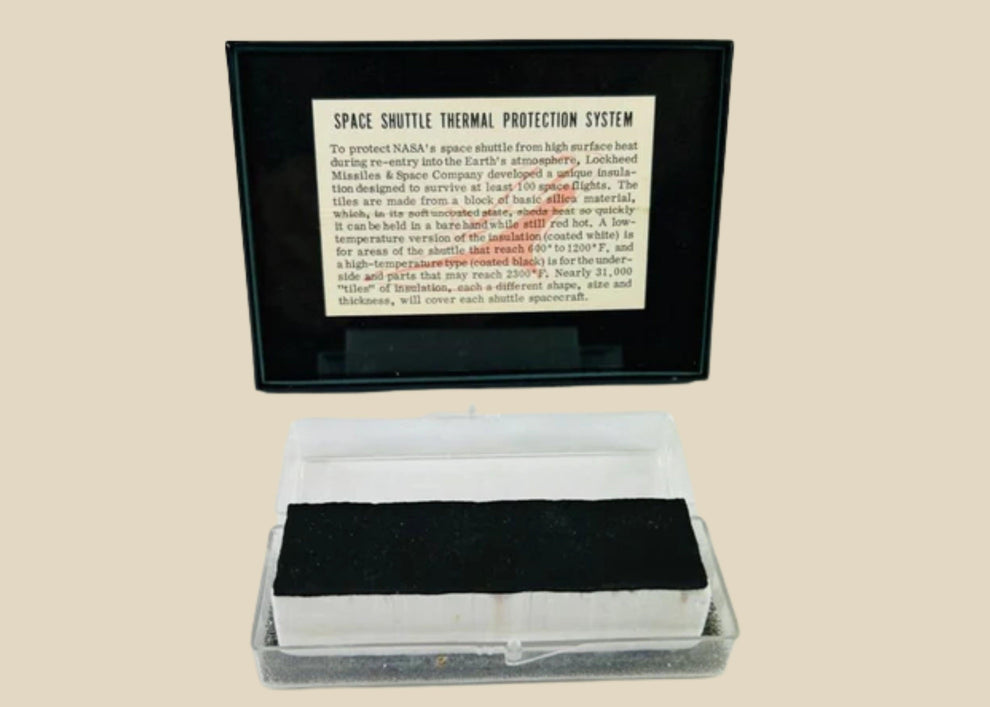 Authentic 1980's NASA Shuttle Tile - Rare Space Relic