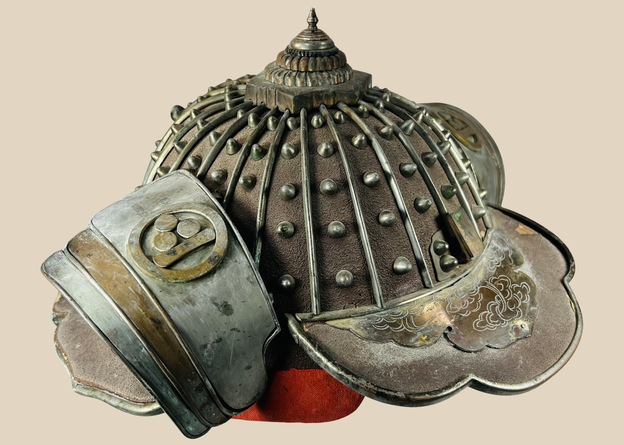 Japanese | Firefighter Helmet with Crest (Kaji Kabuto) | Edo Period ...